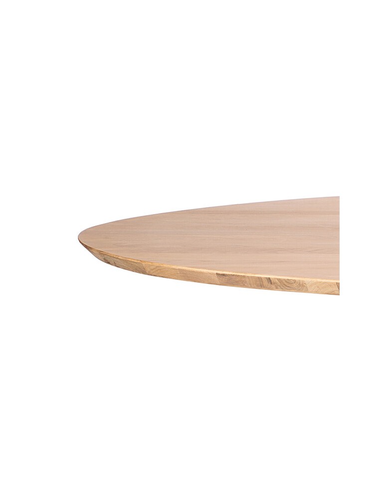 TABLE BASSE MIKADO EN CHENE - OVALE